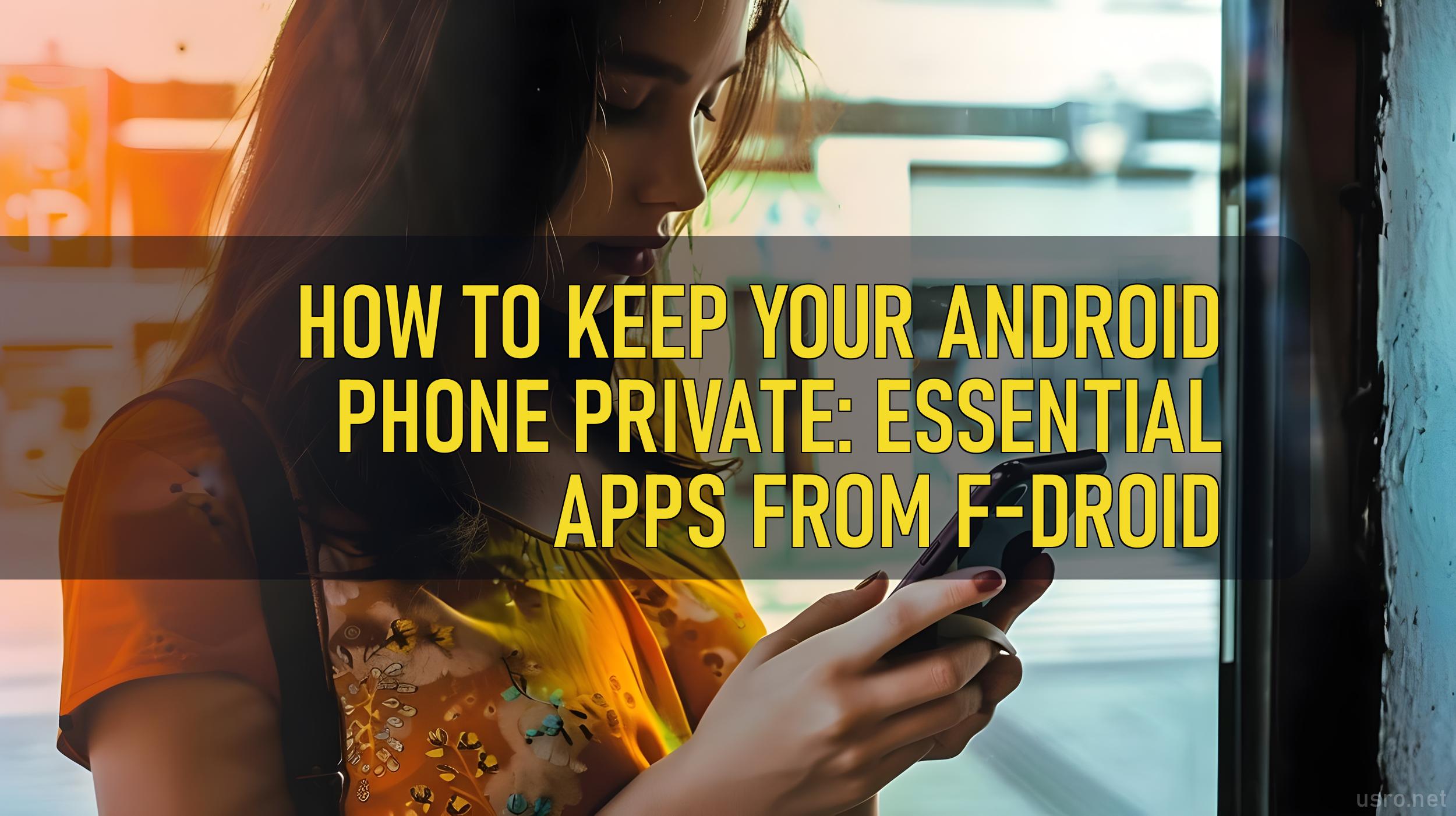 How to Keep Your Android Phone Private: Essential Apps from F-Droid ...